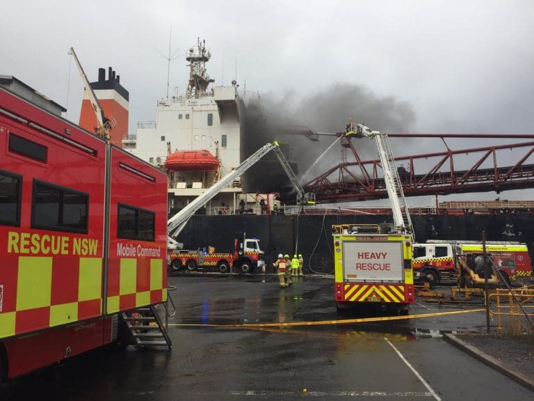 Grain, fertiliser shipping unaffected by Port Kembla cargo fire - Grain ...