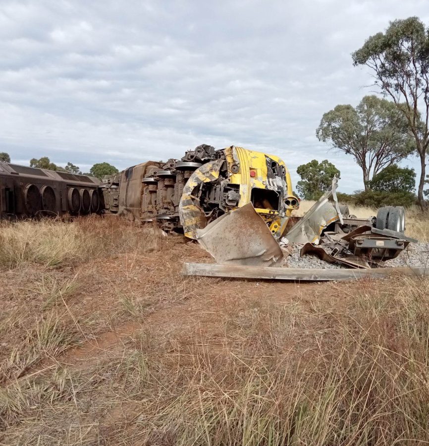 Collision derails grain train west of Junee - Grain Central