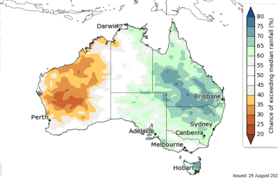 BoM forecasts warm spring, mixed rainfall to Dec - Grain Central