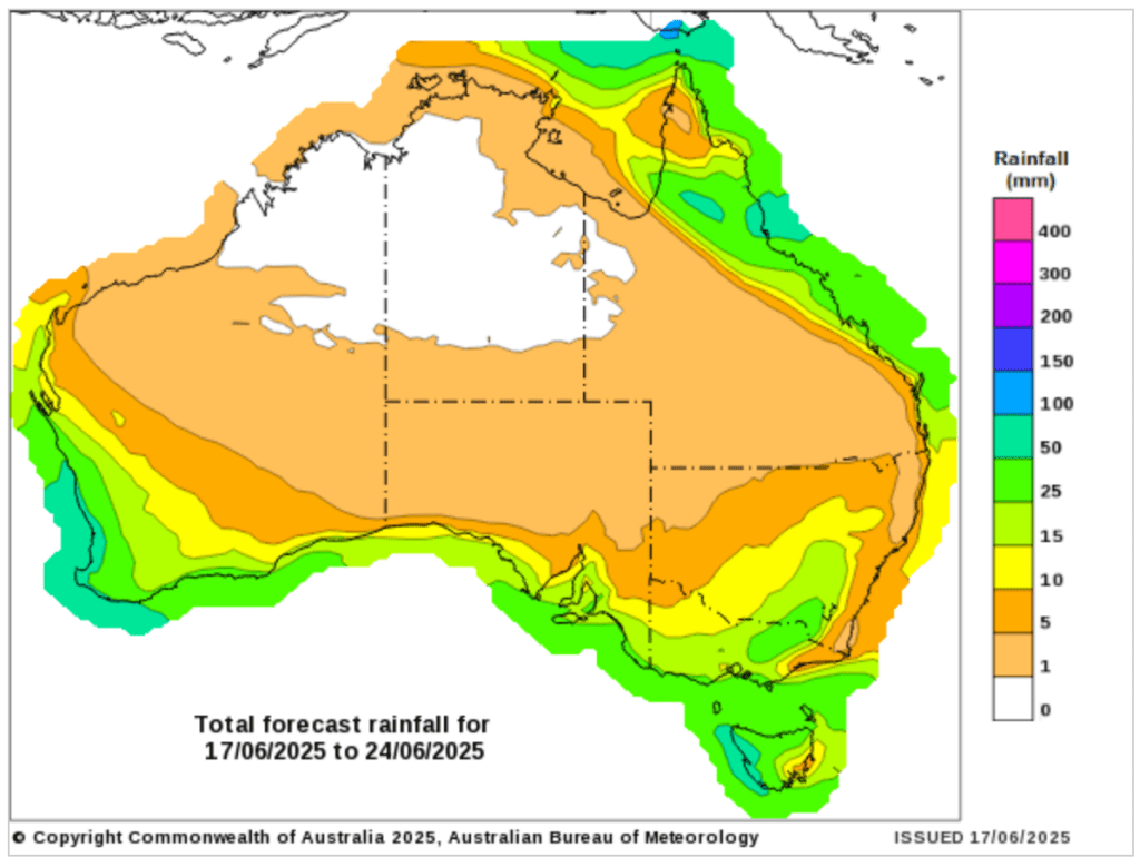 Weekly rainfall update 17 June 2025 + outlook - Grain Central