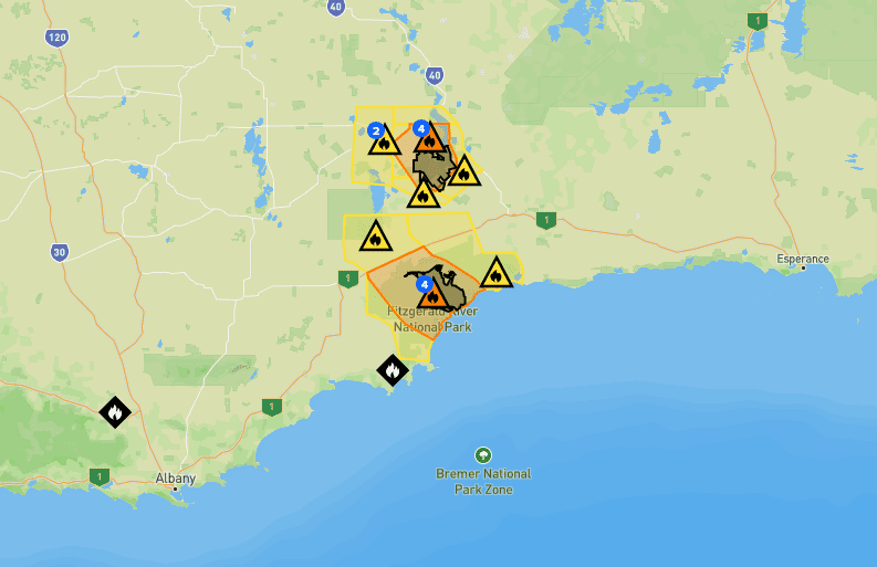 Uncontained WA fire reaches into farmland - Grain Central