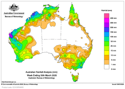BOM weekly rainfall update 31 March 2026 + outlook - Grain Central