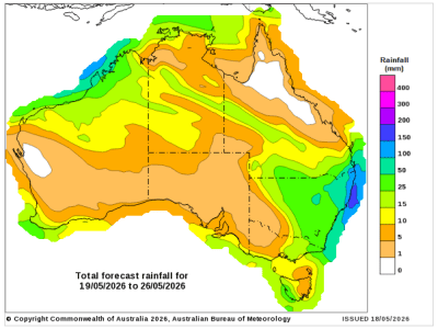 BOM weekly rainfall update 18 May 2026 + outlook - Grain Central