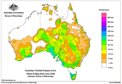 BOM weekly rainfall update 23 June 2026 + outlook - Grain Central